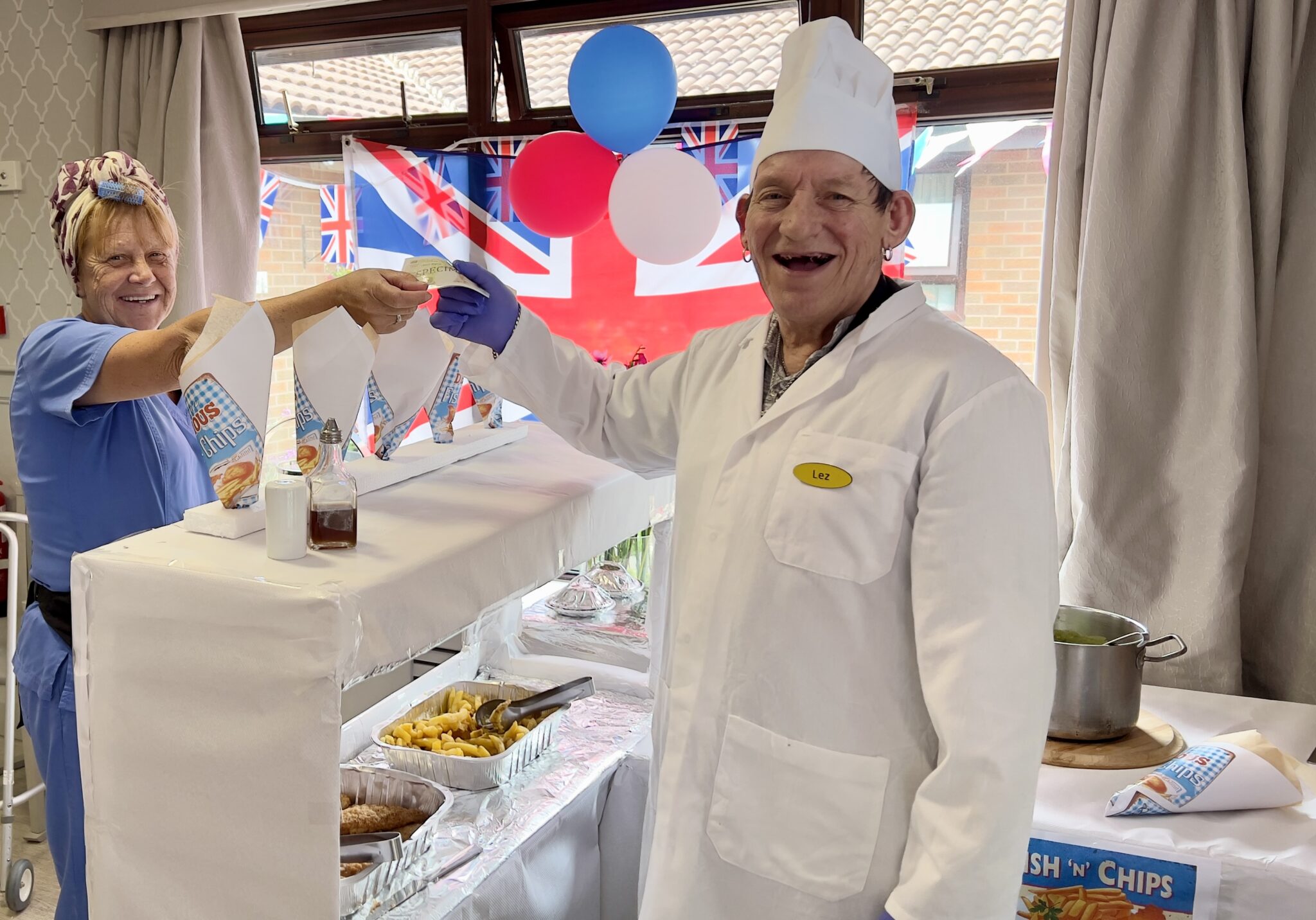 Hazelgrove care home residents celebrate D-Day and National Fish and ...
